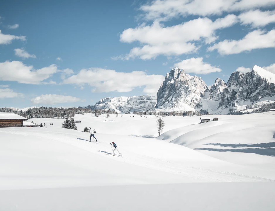 Langlaufen auf der Seiser Alm – sonnig, weit & einzigartig
