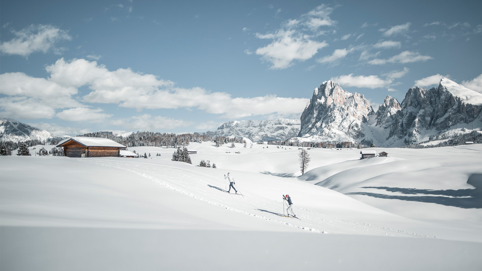 Langlaufen auf der Seiser Alm – sonnig, weit & einzigartig
